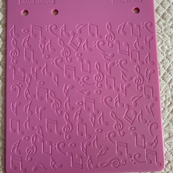 Fiskar | Office | Scrapbooking Fiskars Lace Music Notes Embossing Plate ...